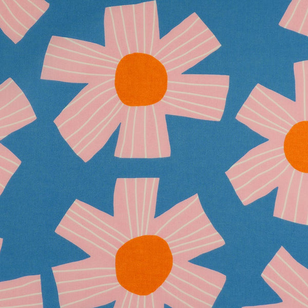 Cotton Voile - Blue Sunny Days Woven Fabric by Nerida Hansen Sample ...