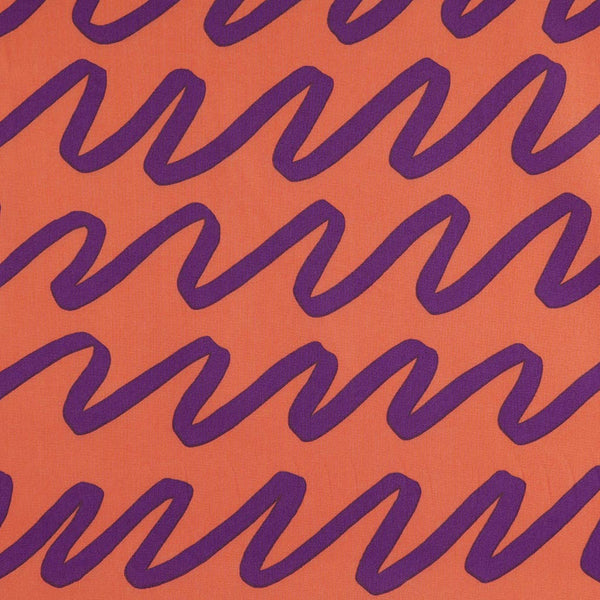 Fine Poplin - Coral Making Waves Cotton Woven Fabric by Nerida Hansen ...