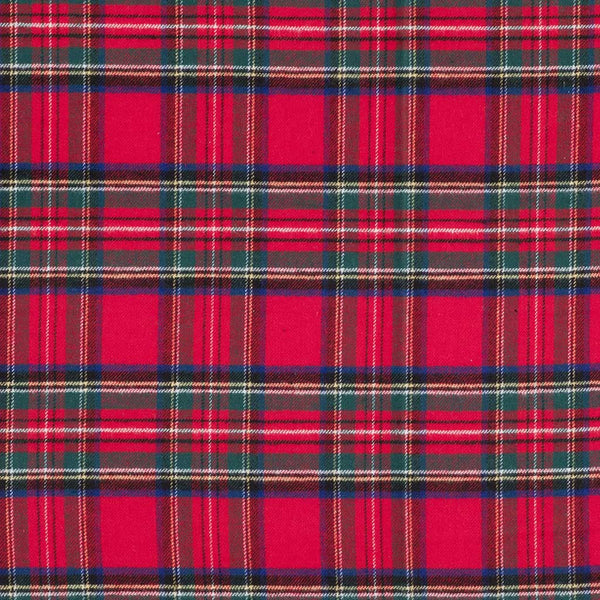 Hudson - Red Scarlet Tide Brushed Cotton Woven Fabric - Patterns and Plains