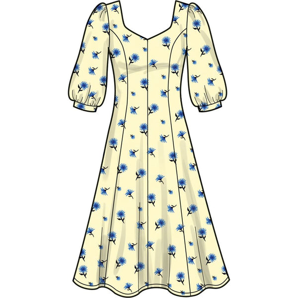 New Look Sewing Pattern N6776 Misses' Dress With Sleeve Variations 6776 ...
