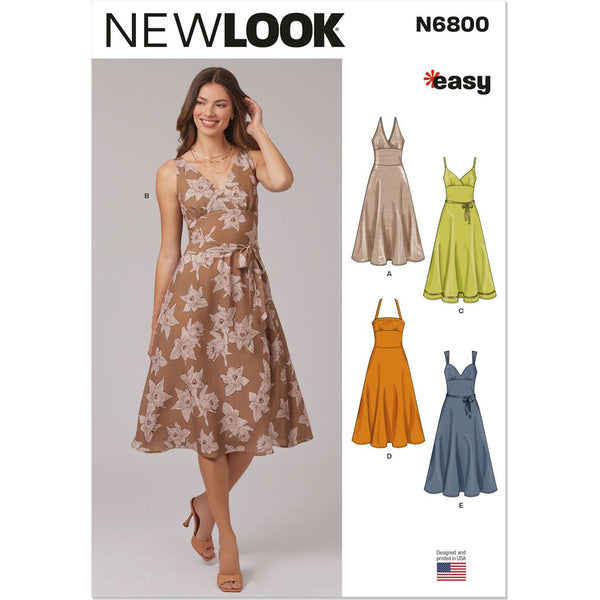 New Look Sewing Pattern N6800 Misses' Dresses 6800 - Patterns and Plains