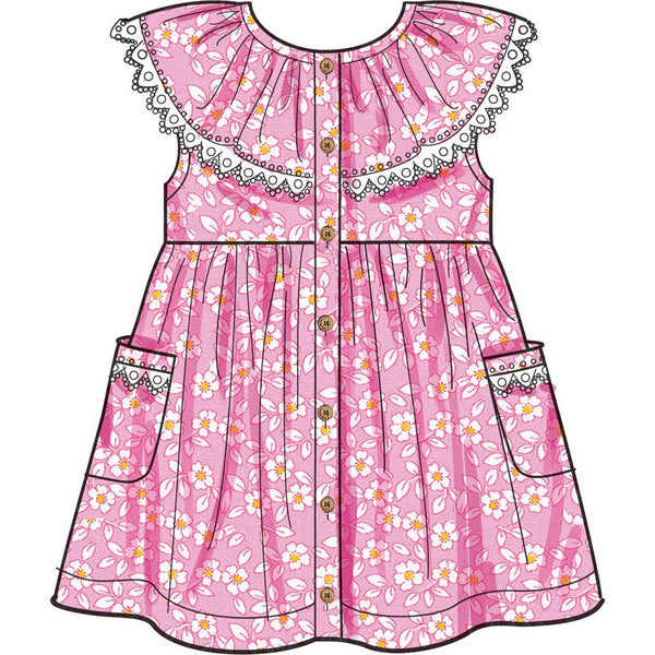 Simplicity Sewing Pattern S9898 Babies' Dress, Panty and Headband 9898 ...