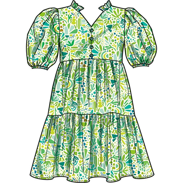 Simplicity Sewing Pattern S9900 Children's and Girls' Dress with Sleeve ...