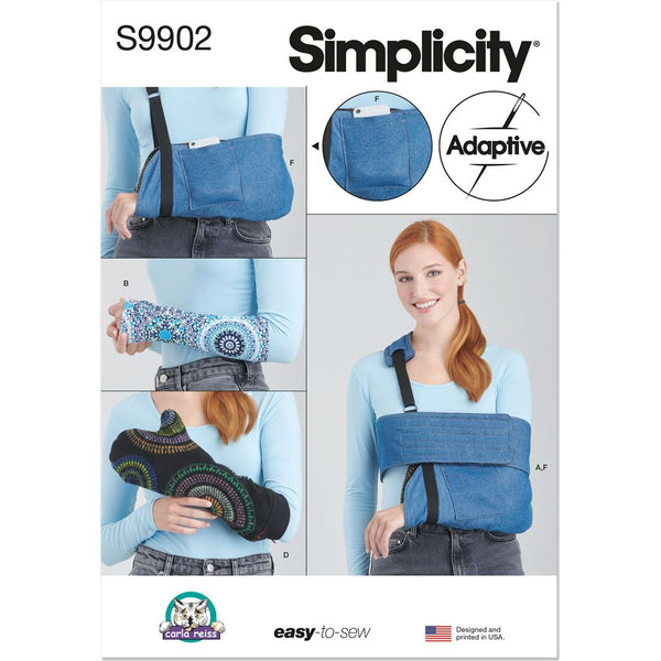 Simplicity Sewing Pattern S9902 Wrap, Sleeves and Mitt in Two Sizes and ...