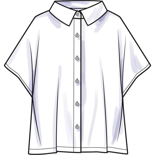 Simplicity Sewing Pattern S9952 Misses' Shirts 9952 - Patterns and Plains