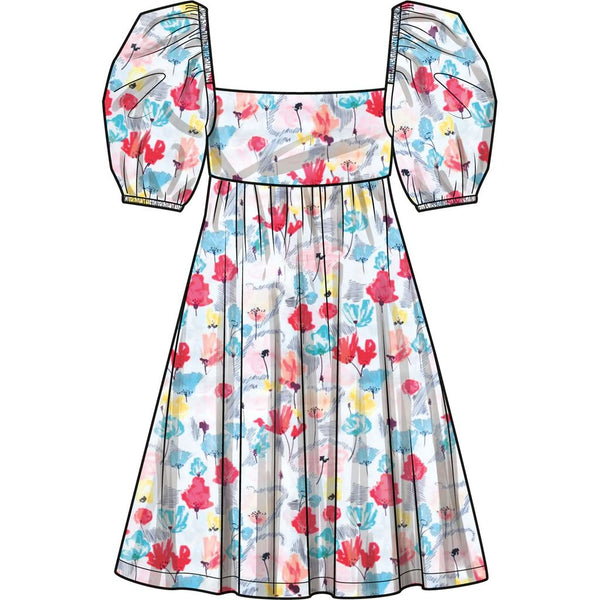 Simplicity Sewing Pattern S9964 Girls' Dress With Back Bodice and ...