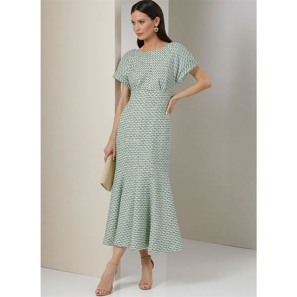 Vogue Pattern V2027 Misses' Dress in Two Lengths 2027 - Patterns and Plains