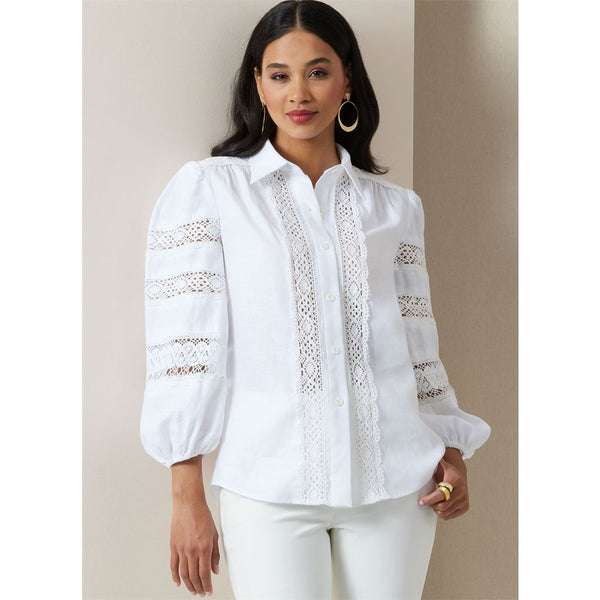 Vogue Pattern V2031 Misses' Blouses 2031 - Patterns and Plains