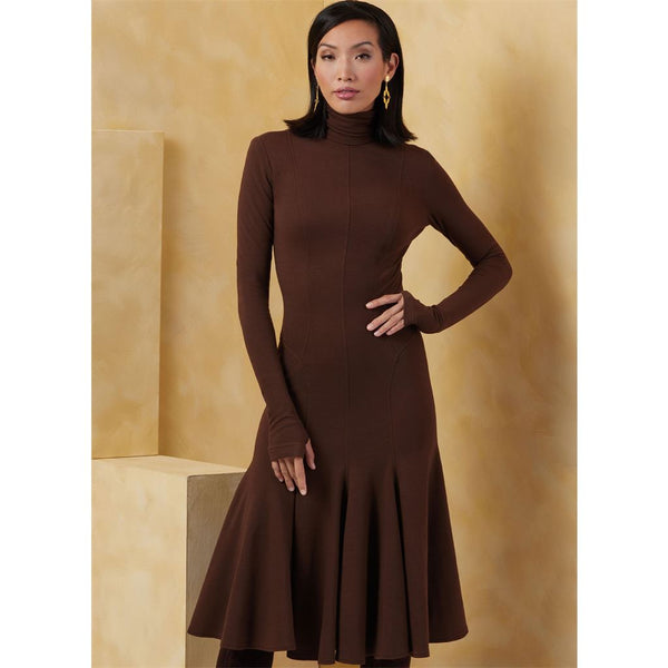 Vogue Pattern V2064 Misses' Knit Dresses 2064 - Patterns and Plains