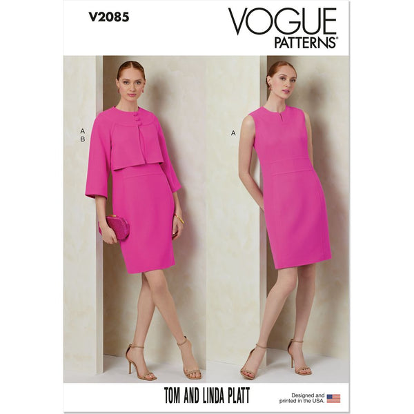 Vogue Pattern V2085 Misses' and Miss Petite Dress and Jacket by Tom And Linda Platt 2085 ...