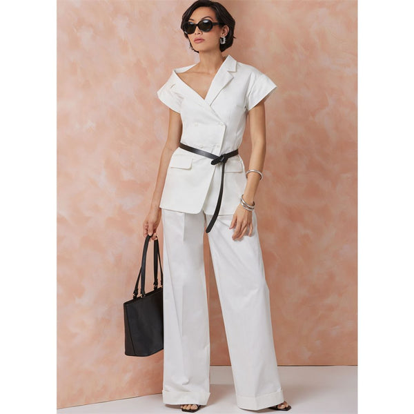 Vogue Pattern V2117 Misses' Jacket and Pants 2117 - Patterns and Plains