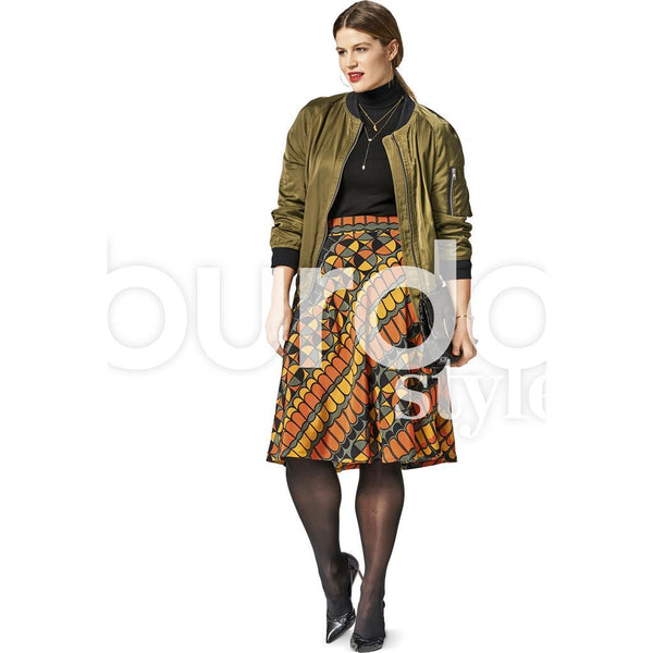 Burda Style Pattern B6489 Women's Hooded Jacket 6489 - Patterns and Plains