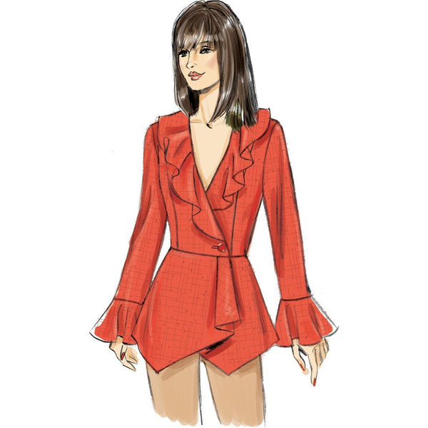 Butterick Pattern B6629 Misses' Top 6629 - Patterns and Plains