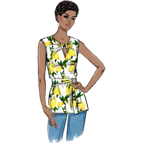 Butterick Pattern B6876 Misses' Tunic with Sash and Top 6876 - Patterns ...