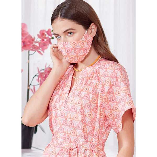 McCall's Pattern M8212 Misses' Dresses, Belt, Hat & Mask 8212 ...