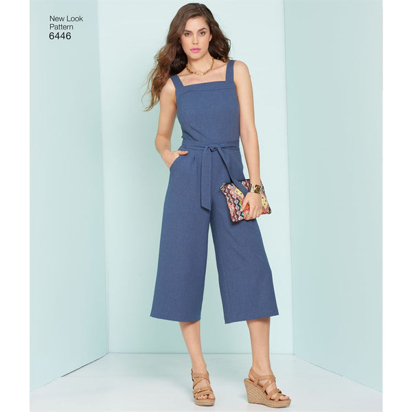 New Look Pattern 6446 Misses' Jumpsuits and Dresses - Patterns and Plains