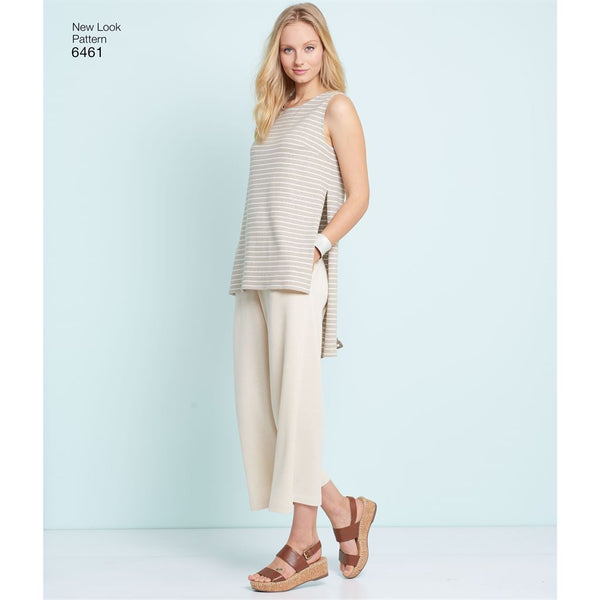 New Look Pattern 6461 Misses' Dress, Tunic, Top and Cropped Pants ...