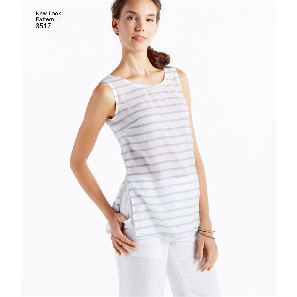 New Look Pattern 6517 Women's Dress, Tunic, Top, Pants, and Scarf ...