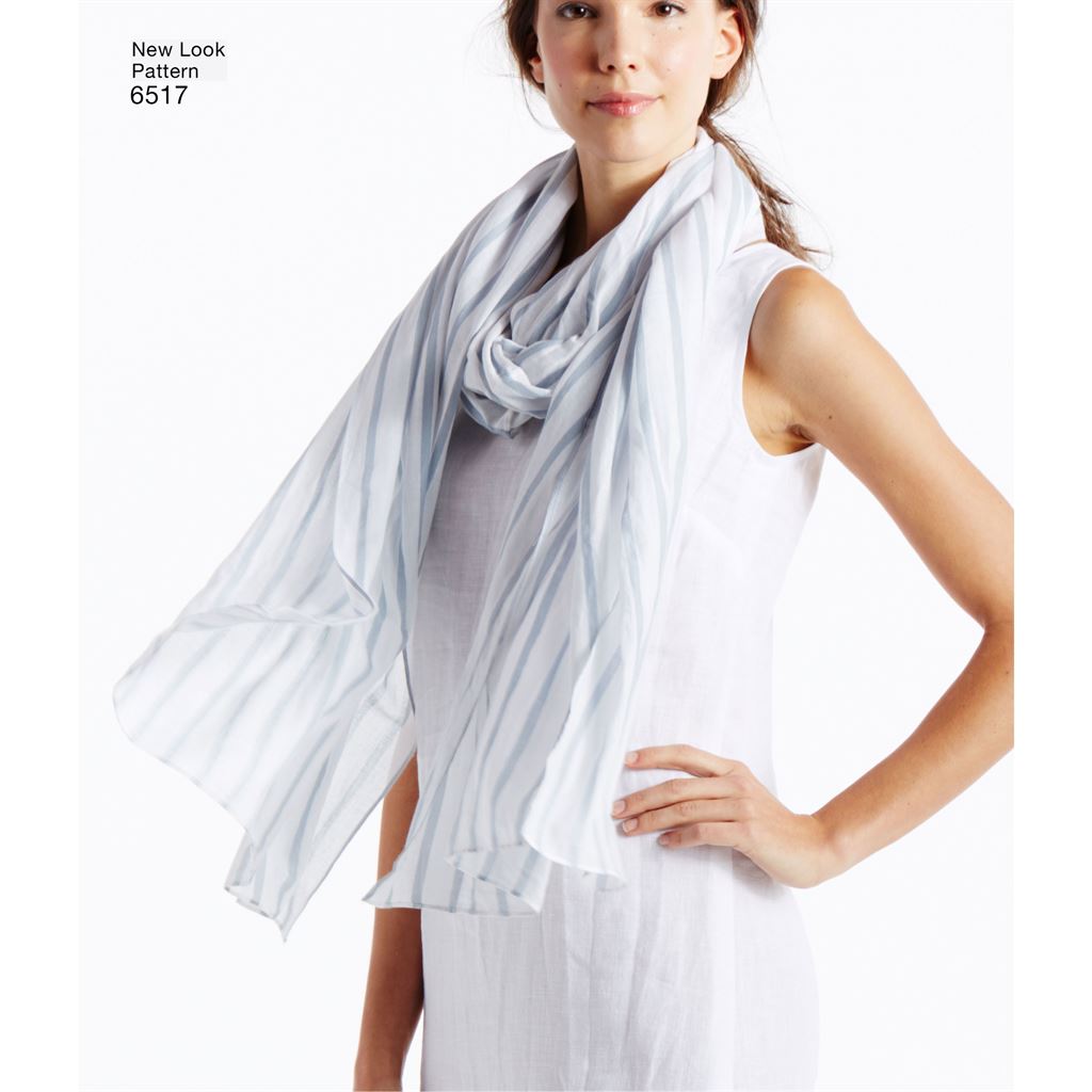 New Look Pattern 6517 Women's Dress, Tunic, Top, Pants, and Scarf ...