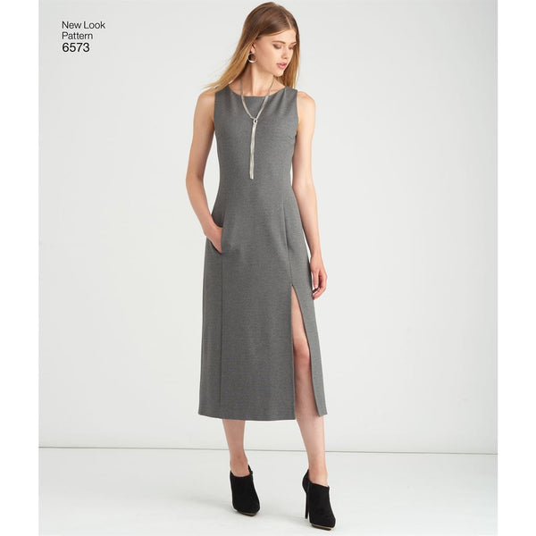 New Look Pattern 6573 Misses' Dress and Wrap - Patterns and Plains