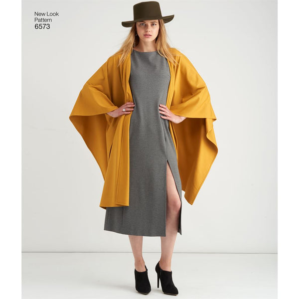 New Look Pattern 6573 Misses' Dress and Wrap - Patterns and Plains