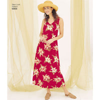 New Look Pattern 6866 Misses Dresses - Patterns and Plains
