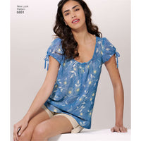 New Look Pattern 6891 Misses Tops - Patterns and Plains