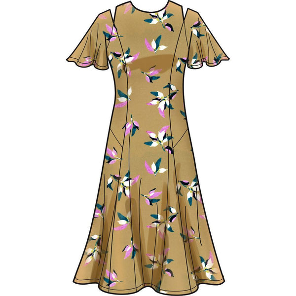 New Look Sewing Pattern N6652 Misses' Fit & Flared Dress With Length ...