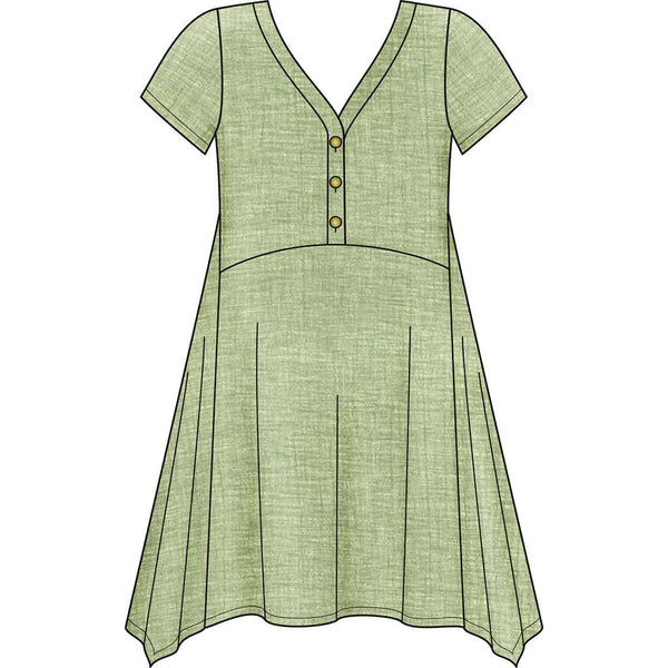 New Look Sewing Pattern N6658 Misses' Handkerchief Hemmed Top 6658 ...