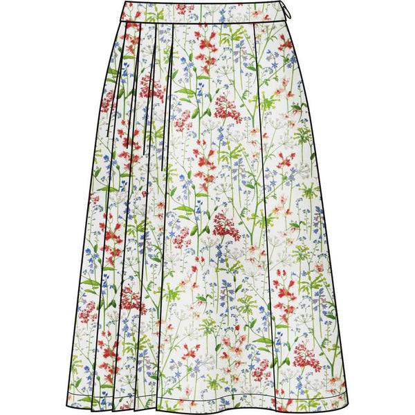 New Look Sewing Pattern N6659 Misses' Pleated Skirt With Or Without ...