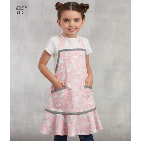 Pattern S8815 Child's and Misses' Apron 8815 - Patterns and Plains