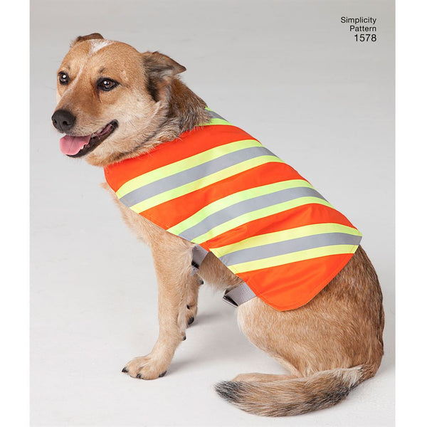 Simplicity Pattern 1578 Large Size Dog Clothes - Patterns and Plains