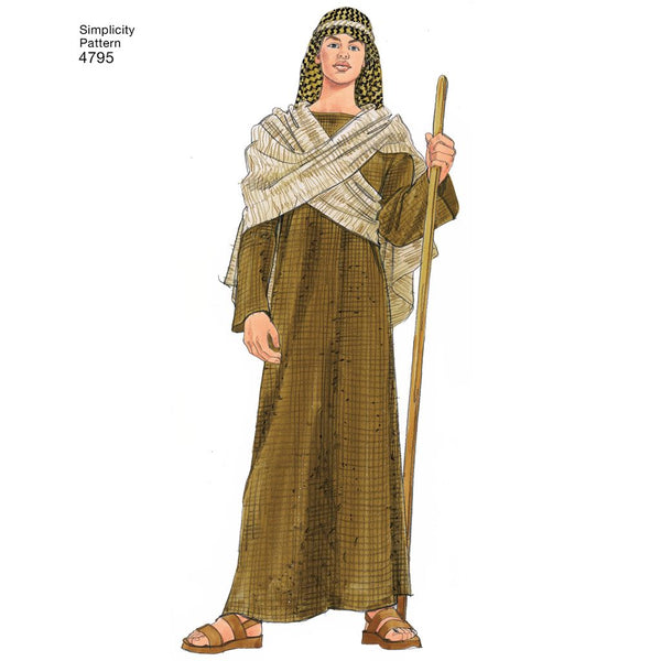 Simplicity Pattern 4795 Women's, Men & Teen Costumes - Patterns and Plains
