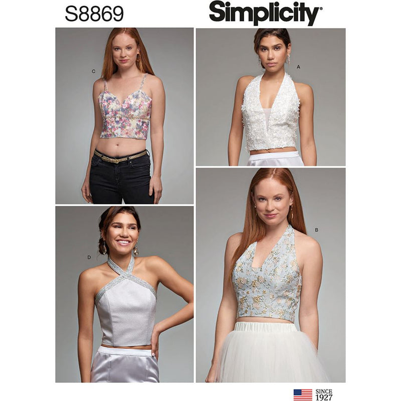 Simplicity Sewing Pattern S8869 Misses' Lined Tops 8869 - Patterns and ...