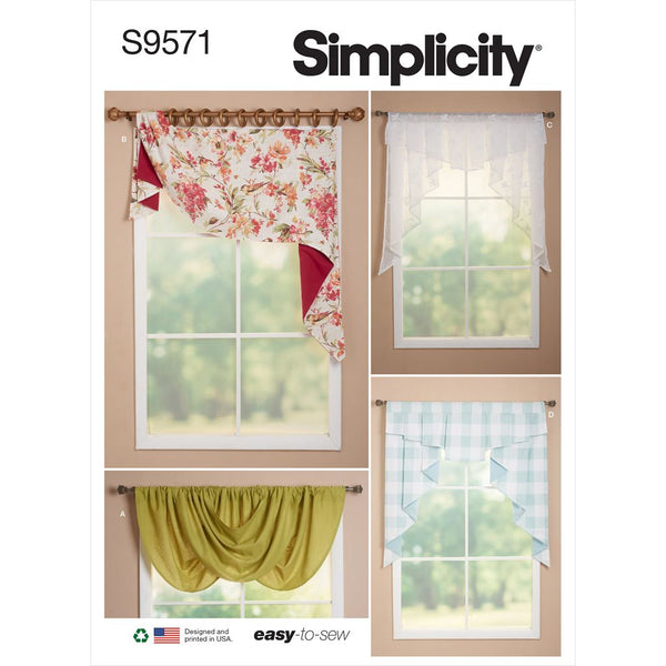Simplicity Sewing Pattern S9571 Valances and Swags 9571 - Patterns and ...