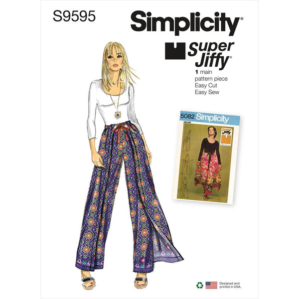 Simplicity Sewing Pattern S9595 Misses' Super Jiffy Wrap and Tie ...