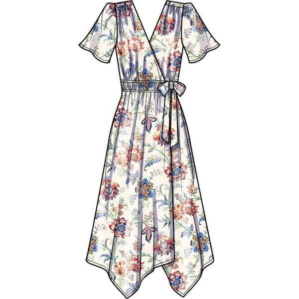 Simplicity Sewing Pattern S9639 Misses' Midi Wrap Dress 9639 - Patterns ...