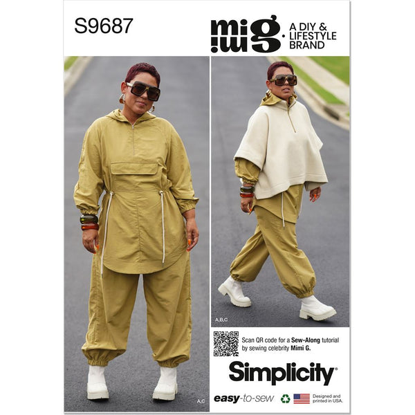 Simplicity Sewing Pattern S9687 Misses' Jacket, Poncho and Pants by ...
