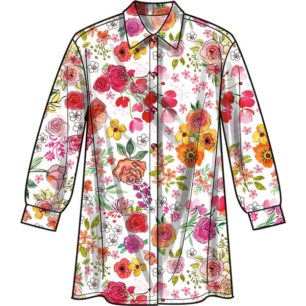 Simplicity Sewing Pattern S9708 Women's Shirts 9708 - Patterns and Plains