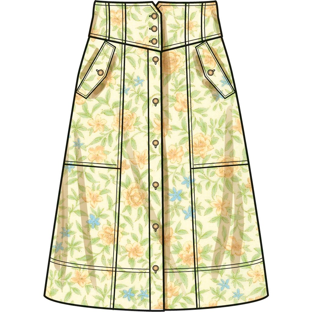 Simplicity Sewing Pattern S9710 Misses' Skirts 9710 - Patterns and Plains