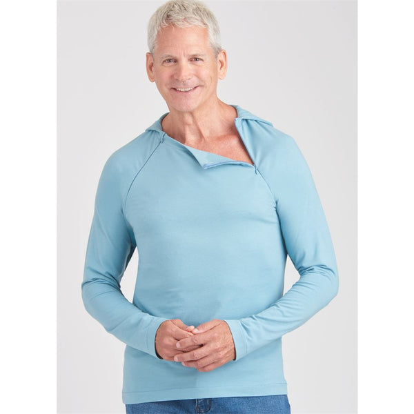 Simplicity Sewing Pattern S9723 Unisex Dual Port Access Chemo Top and ...