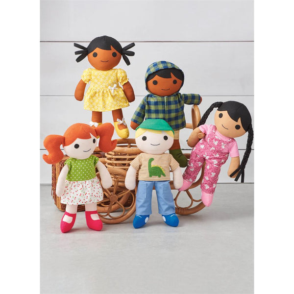 Simplicity Sewing Pattern S9770 14 1 / 2" Cloth Dolls and Clothes by ...