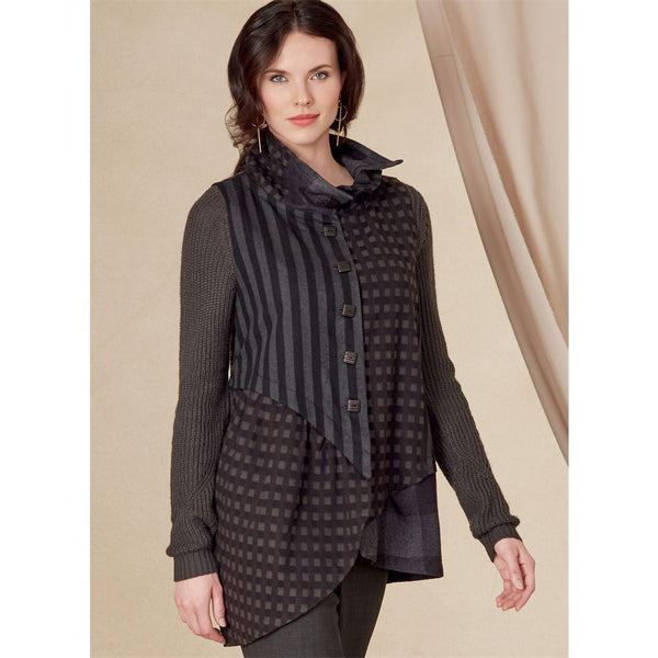 Vogue Pattern V1817 Misses' Jacket and Vest 1817 - Patterns and Plains