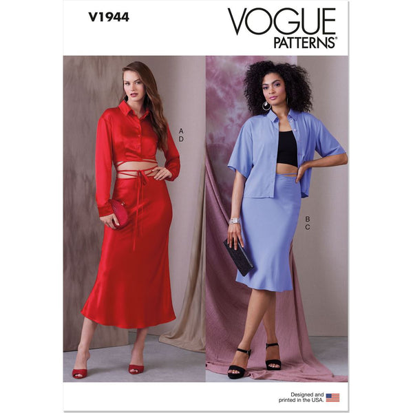 Vogue Pattern V1944 Misses' Tops and Skirts 1944 - Patterns and Plains