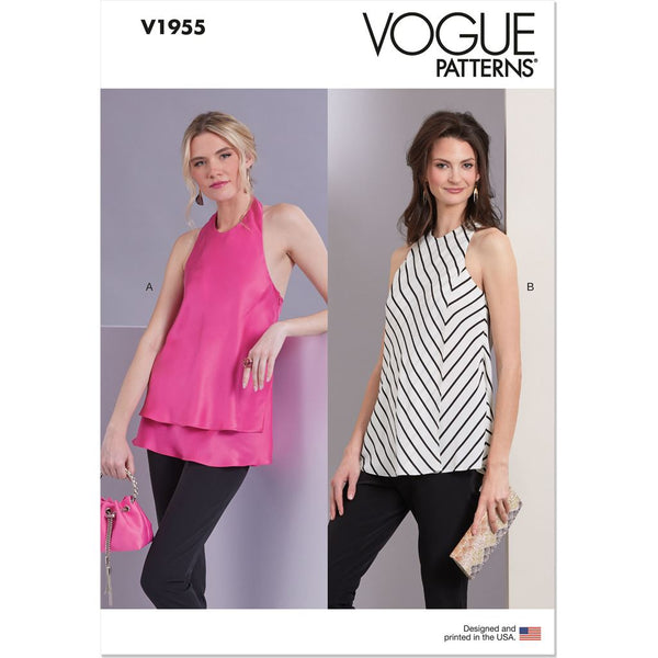 Vogue Pattern V1955 Misses Tops 1955 - Patterns and Plains