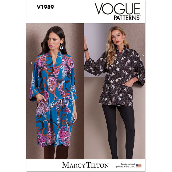 Vogue Pattern V1989 Misses' Jackets by Marcy Tilton 1989 - Patterns and ...