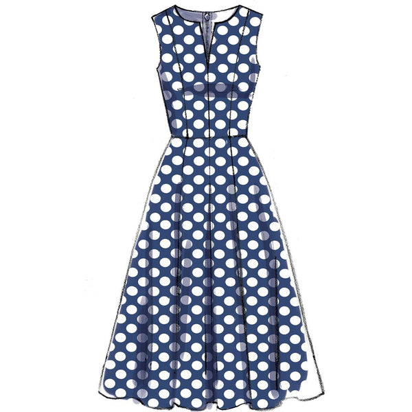 Vogue Pattern V9167 Misses' Notch-Neck Princess-Seam Dresses 9167 ...