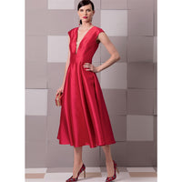 Vogue Pattern V9292 Misses' Dress and Dickie 9292 - Patterns and Plains